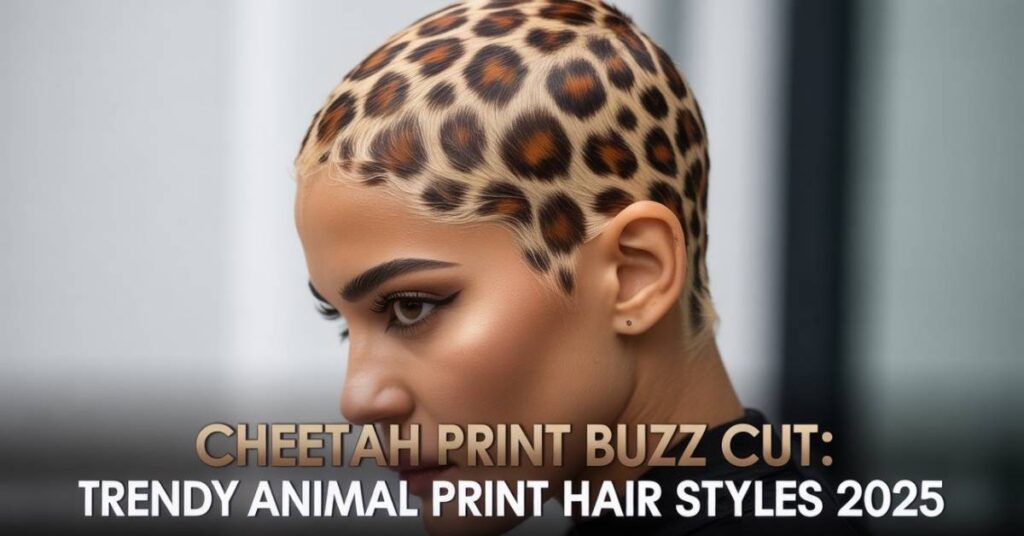 Cheetah Print Buzz Cut: Trendy Animal Print Hair Styles 2025